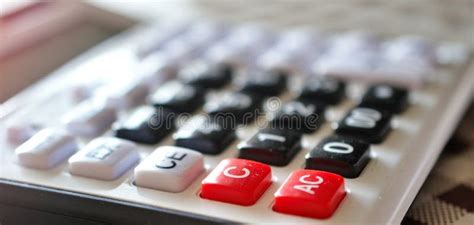 Simple Calculator Buttons Numbers Stock Photo Image Of Count Business