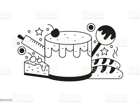 베이커리 개념 디자인을 편집하고 색상을 변경할 수 있습니다 웹 디자인 모바일 포스터 책 잡지 등 많은 분야에서 사용할 수있는 간단하고 세련된 디자인 도넛에 대한 스톡 벡터