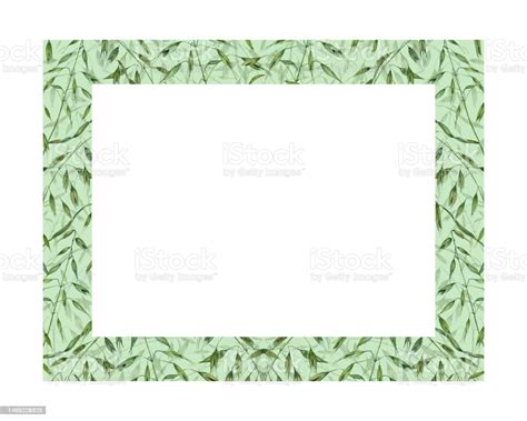 흰색 배경에 격리된 야생 귀리가 있는 수평 프레임 엽서 디자인 초대장 템플릿 발렌타인 데이 생일 어머니의 날 카드 청첩장을위한 손 그림 0명에 대한 스톡 벡터 아트 및 기타