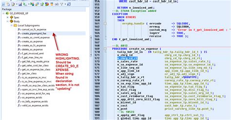 Schema Browser Toad Beta 17 Navigator Not Highlighting The Current