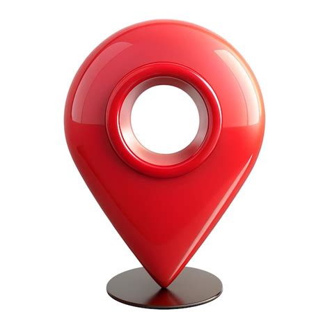 3d Render Of A Red Navigation Point On The Map Isolated On Background 3d Render Of A Red Navigation Point On The Map Isolated On Background