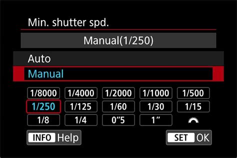 Solved Minimum Shutter Speed Setting Aperture Priority Canon