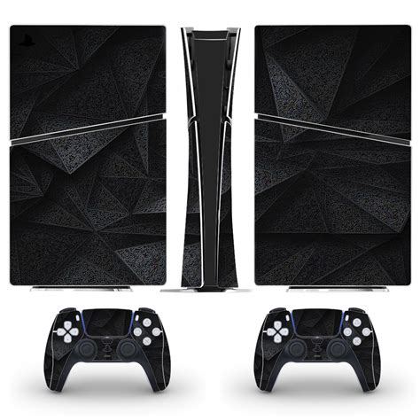 Black Triangle Pattern Ps5 Slim Skin Sticker