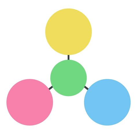 Venn Diagram Chart Vector Template Color Style 25661631 Vector Art At