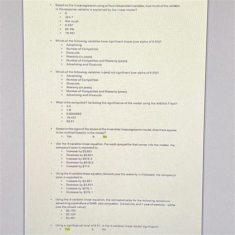 Solved ANOVA Table Df SS MS F Signifcance Chegg