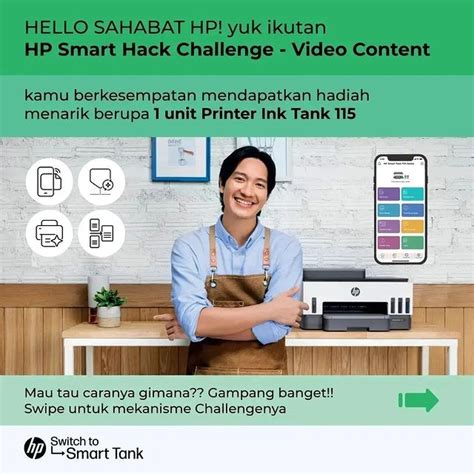 Lomba Video Hp Smart Hack Berhadiah Printer Hp Ink Tank 115