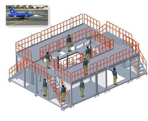 Avic Aircraft Component Assembly Dock Aluminum Work Platform