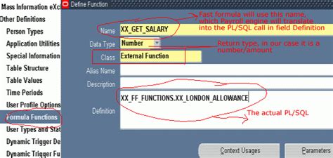 PL SQL From Fast Formula