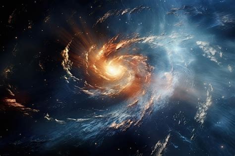 Premium Photo Galaxy In Deep Space Computer Generated Abstract Background 3d Rendering Ai