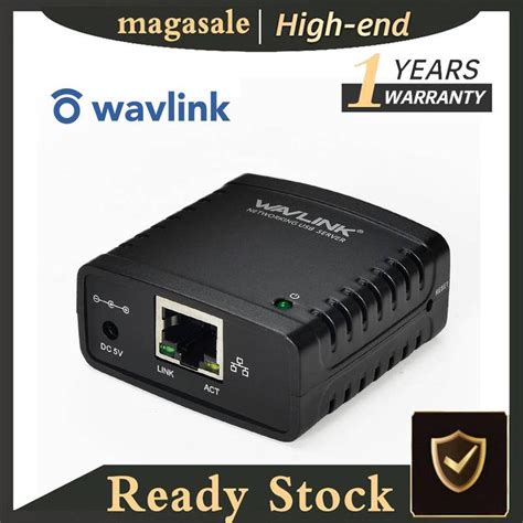 Wavlink Usb 2 0 Port Lpr Printer Server Mft With 10 100mbps Ethernet Port Lan Printer Adapter