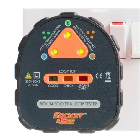 Socket And See Sok34 Easy Socket And Earth Loop Tester Socket And See