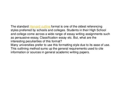 Harvard Outline Pptx