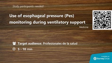 Esophageal Pressure Monitoring R Surveycircle
