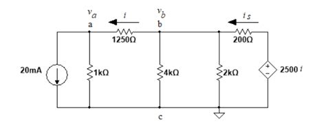Solved For Figure Determine The Power In The Dependent Chegg