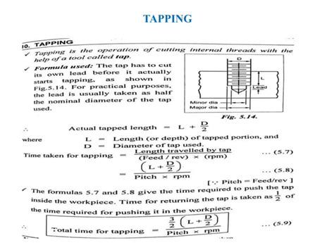 MACHINING TIME CALCULATION PPTX