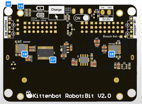 Kittenbot Robotbit Robotics Expansion Board For Micro Bit