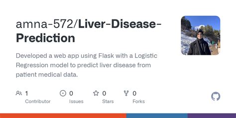 Github Amna 572 Liver Disease Prediction Developed A Web App Using Flask With A Logistic