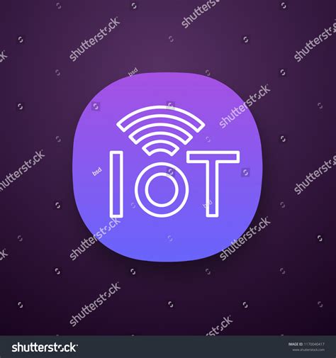Internet Things App Icon Uiux User Stock Vector Royalty Free