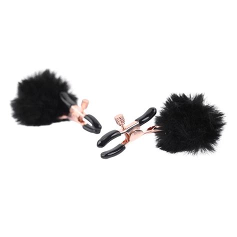 Sex And Mischief Puff Ball Adjustable Nipple Clamps Rodeoh