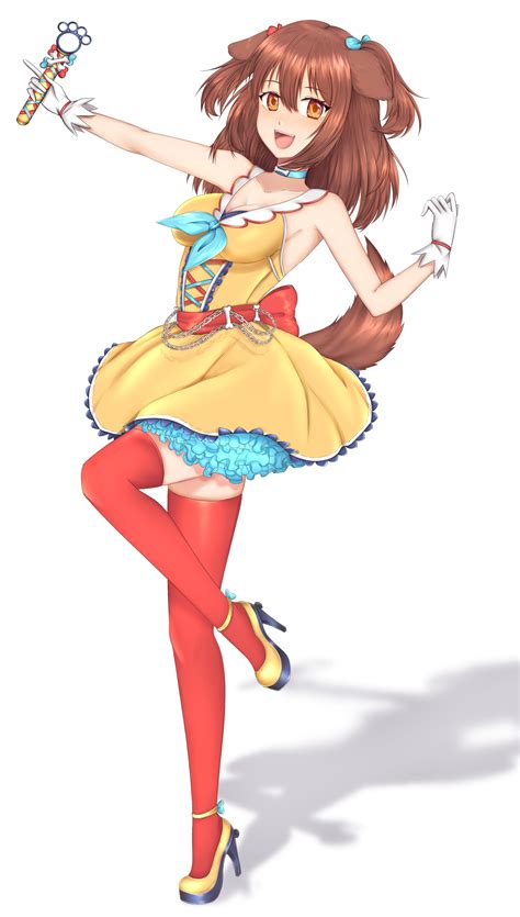 Artstation Inugami Korone Magical Girl Concept
