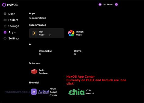 HexOS NAS Software Review Of The BETA NAS Compares