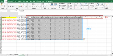根据excel快速生成表的创建以及新增数据记录的sqlexcel Sql Csdn博客
