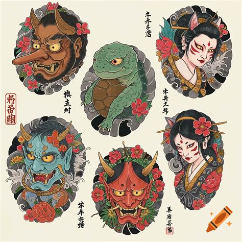 Japanese Tattoo Created On Craiyon