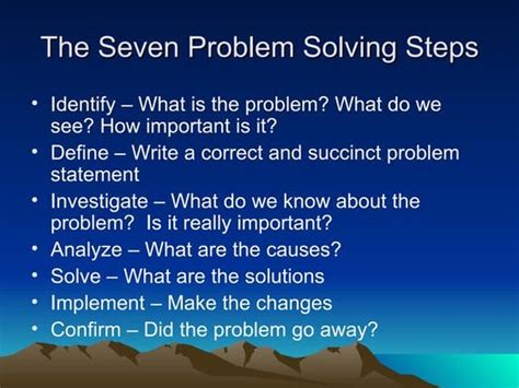 8 Steps Of Structured Problem Solving Pdf