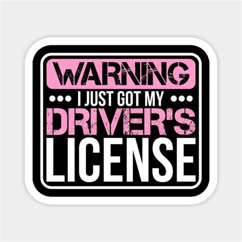 Passed Driving Test T Drivers License Magnet