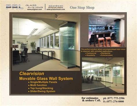 Clearvision Stacking Movable All Glass Wall System Prl Architectural Glass And Metal News