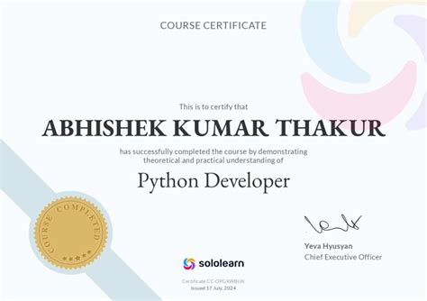 Im Happy To Share That Ive Obtained A New Certification Python