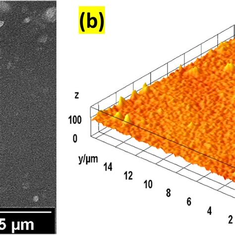 A 2d Fe Sem And B 3d Fe Sem Micrographs Of Pva Pvp Ni Oac 2 Thin Films Download Scientific