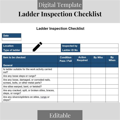 Ladder Inspection Checklist Stay Safe On Your Next Climb Comprehensive
