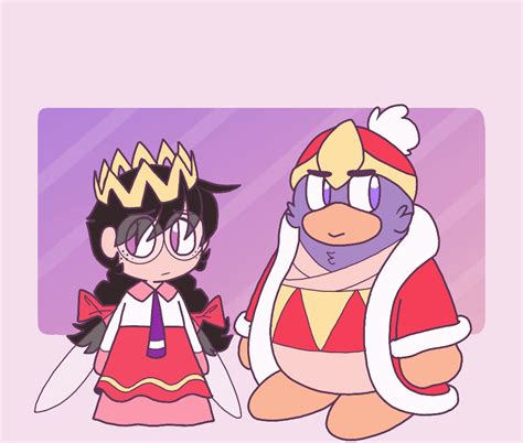 King Dedede And Ripple Star Queen Kirby And 1 More Drawn By Goldie