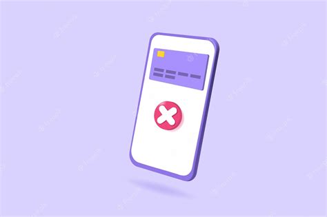 Premium Vector Payment Error Concept 3d Realistic Vector Illustration