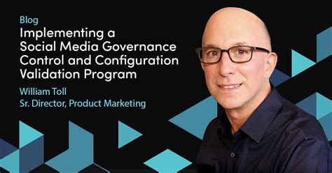 implementing a social media governance control and configuration