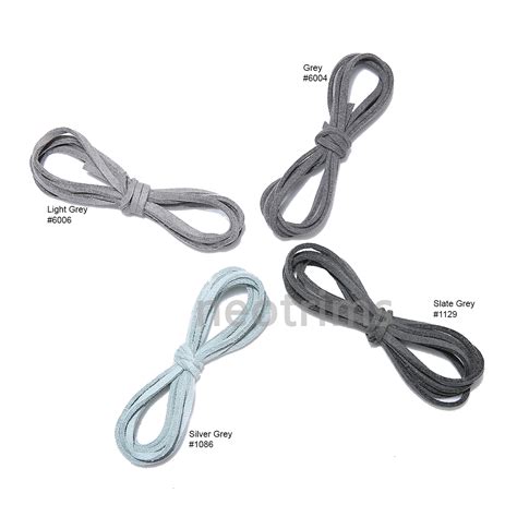 Faux Suede Leather Thong Flat String Trim Jewellery Bracelet Craft 3mm Flat Cord In 62 Colors