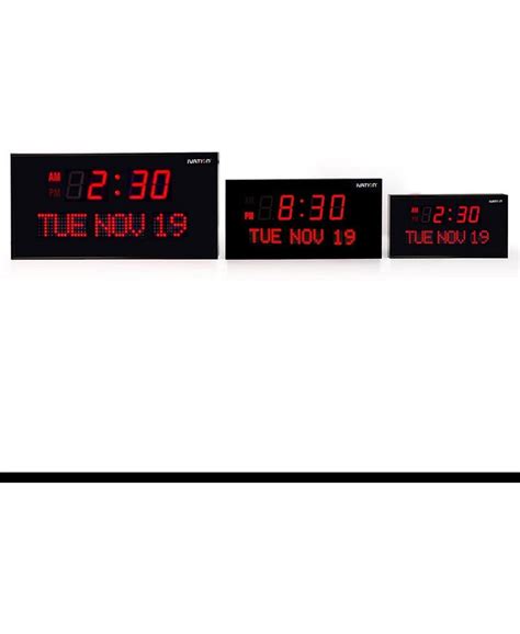 Ivation Digital Clock 22 Large Led Clock With Date And 6 Level