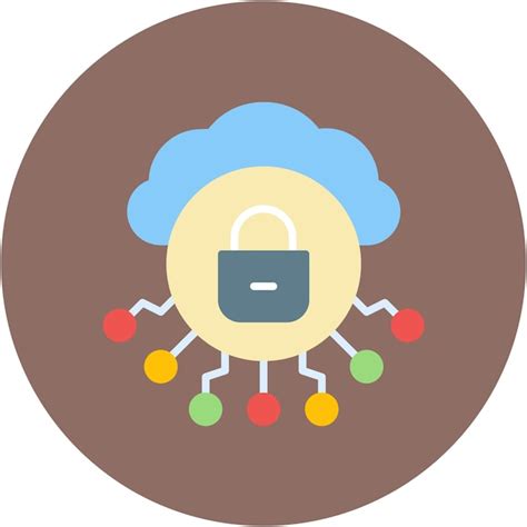 Premium Vector Cloud Security Vector Illustration Style
