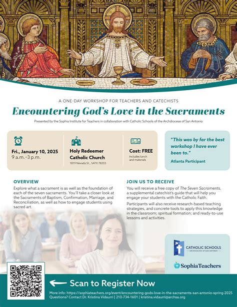 Catechetical Workshop For Teachers And Catechists Archdiocese Of San