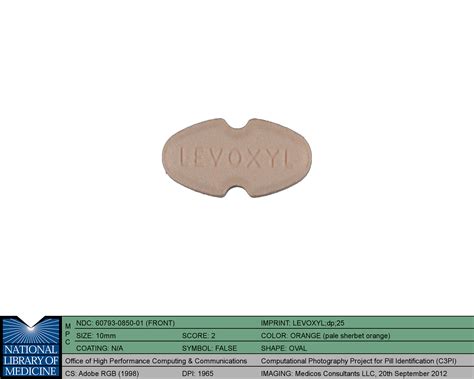 Pill Identifier Levoxyl Size Shape Imprints And Color