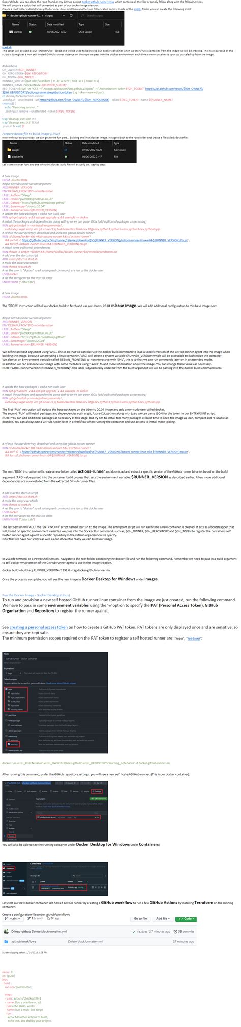 Github Dileep Githubdocker Runner