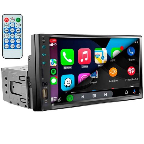 Central Multimídia Mp5 1din 2din 7 Carplay Android Auto Espelhamento