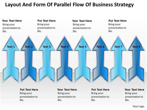 Examples Of Business Processes And Form Parallel Flow Strategy Powerpoint Templates PowerPoint