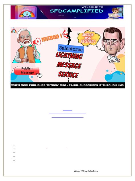 Lightning Message Service In Lwc Modi Mitron Fun Project Pdf
