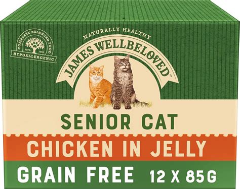 James Wellbeloved Senior Grain Free Chicken In Jelly 12 Pouches