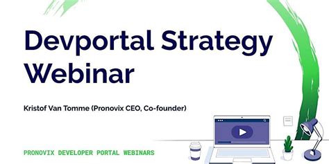 Pronovix On Linkedin Developer Portal Strategy Webinar