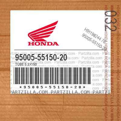 Honda 95005 55150 20 Tube 5 3x150