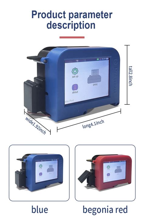 Mini Batch Code Portable Handheld Inkjet Printing Machine For Fast Dry