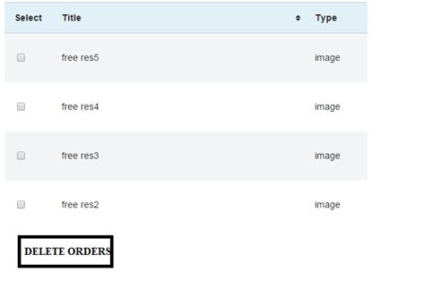 Cakephp Delete Multiple Rows By Ticking Checkbox Stack Overflow